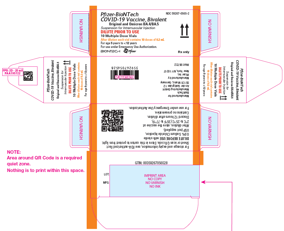 COMIRNATY Original & Omicron BA.4/BA.5 Bivalent Vaccine with English-only Vial and Carton Labels ...